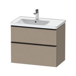 Duravit Waschtischunterschrank D-Neo 78,4x45,2cm, 1 Kast, B L, schwarz/Leinen (DE43570BD750000)
