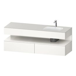Duravit Einbauwaschtisch-M&ouml;bel-Set Qatego 160x50x60cm, Kon-WTU, B r, w hgl/we matt (QA4796022840000)