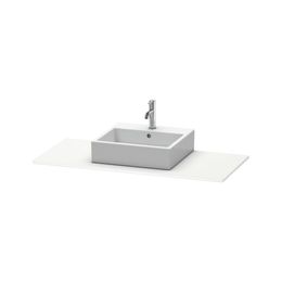 Duravit Konsole XSquare 80x55cm, we supermatt, mit 1 Ausschnitt (XS060D08484)