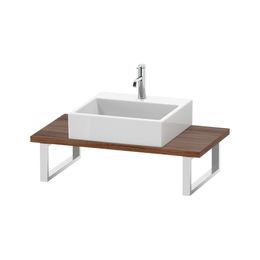 Duravit Konsole Compact L-Cube 80-200x48cm, 1 AS, St&auml;r 3cm, Nussb Nat (LC104C07979)