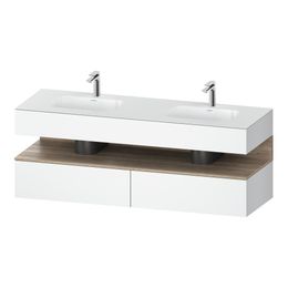 Duravit Einbauwaschtisch-M&ouml;bel-Set Qatego 160x55x60cm, Kon-WTU, B, Ei Marmor/w ma (QA4797055180010)