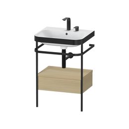 Duravit M&ouml;belwaschtisch-Kombi Happy D.2 Plus 57,5x49cm, 2 HL, Me E, m Konso, 1 Lad (HP4740E7171)