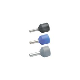 KLAUKE Aderendh&uuml;lse 2,5qmm 433/8 aus Kupfer verzinnt mit Querschnitt 2,5mm&sup2; und L&auml;nge 8mm f&uuml;r Verpressen von Adern, 4338)