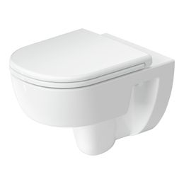 Duravit Wand-WC, Tiefsp&uuml;ler D-Code 37x54cm, 4 l, riml, w, m vorm. Scharn. (2513090021)