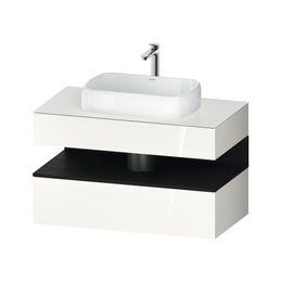 Duravit Waschtischunterschrank Qatego 100x55x60cm, E sw/we g, Pl, 1 Schubkast. (QA4731016220000)