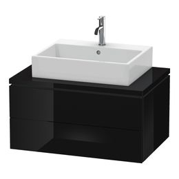 Duravit Waschtischunterschrank L-Cube 82x54,7cm, sw hgl, f Kons, 2 Schubk&auml;sten (LC581704040)