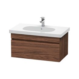 Duravit Waschtischunterschrank DuraStyle 80x45,3cm, Nussb dkl., 1 Ausz., wandh&auml;ngend (DS638402121)