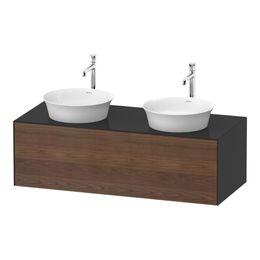 Duravit Waschtischunterschrank White Tulip 130x55cm, 1 AZ, 1 Pl, B bs, US N gra hgl (WT4978B77H1)