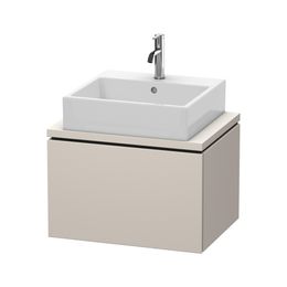 Duravit Waschtischunterschrank Compact L-Cube 62x47,7cm, Tau ma, f&uuml;r Konsole, 1 Auszug (LC580009191)