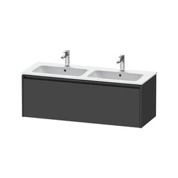 Duravit Waschtischunterschrank Ketho.2 128x48x44cm, 1 Ausz., wandh&auml;ngend, graph matt (K25066049490000)