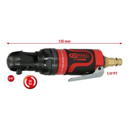 KS Tools 1/4" SlimPOWER Mini-Druckluft-Umschaltratsche 30Nm (515.5505)