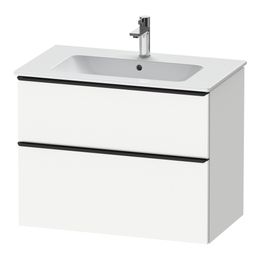 Duravit Waschtischunterschrank D-Neo 81x46,2cm, sw/w ma, 1 Schubk., 1 Ausz. (DE43620BD180000)