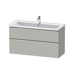 Duravit Waschtischunterschrank D-Neo 118,4x45,2x62,5cm, 2 A, wd, chr/Beton ma (DE4391010070000)