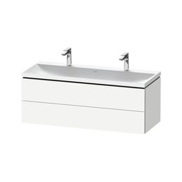 Duravit M&ouml;bel-Set L-Cube 120x48x48cm, m 2 HL, 2 Schub., wei&szlig; matt (LC6954O18180000)