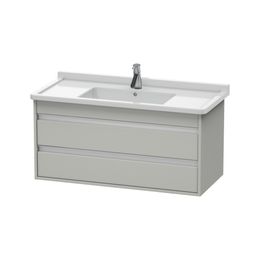 Duravit Waschtischunterschrank Ketho 100x45,5cm, betongr ma, 2 Schubk., wandh&auml;ngend (KT664500707)
