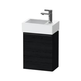 Duravit Waschtischunterschrank D-Neo 36,4x22,2x44cm, 1 T&uuml;r, An L, sw/Ei sw (DE4218LBD160000)