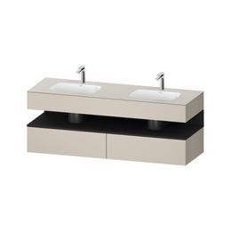 Duravit Einbauwaschtisch-M&ouml;bel-Set Qatego 160x55x60cm, Kon-WTU, gra matt/taupe ma (QA4797080910000)