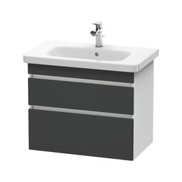 Duravit Waschtischunterschrank DuraStyle 73x44,8cm, gra m/we ma, 2 SchKa., wandh&auml;ngend (DS648104918)