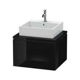 Duravit Waschtischunterschrank L-Cube 62x54,7cm, sw hgl, f&uuml;r Konsole, 1 Auszug (LC581004040)
