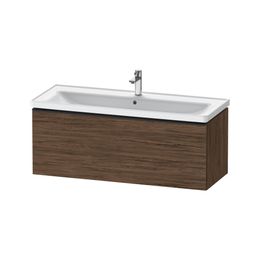 Duravit Waschtischunterschrank D-Neo 118,4x45,2x44cm, 1 A, wd, sw/Nuss dkl. (DE42910BD210000)