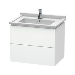 Duravit Waschtischunterschrank L-Cube 67x46,9cm, we. matt, 2 Schub., wandh&auml;ngend (LC626408484)