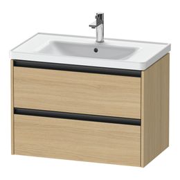 Duravit Waschtischunterschrank Ketho.2 78,4x45,5cm, Ei Nat, 2 Schub., wandh&auml;ngend (K25283030300000)