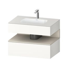 Duravit Einbauwaschtisch-M&ouml;bel-Set Qatego 80x55x60cm, T m/we m, Kon-WTU, Nischenb (QA4785083840010)