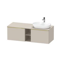 Duravit Waschtischunterschrank D-Neo 140x55cm, 2 A, 1 Pl, B R, g pol/Taupe ma (DE4950R34910000)