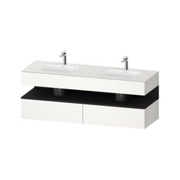 Duravit Einbauwaschtisch-M&ouml;bel-Set Qatego 160x55x60cm, Kon-WTU, gra matt/wei&szlig; matt (QA4797080840000)