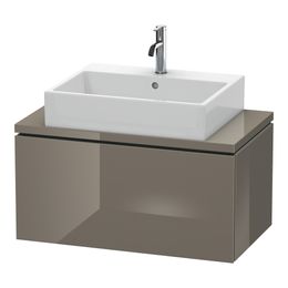 Duravit Waschtischunterschrank Compact L-Cube 82x47,7cm, flan. Gr hgl, f Kons, 1 Ausz. (LC580208989)