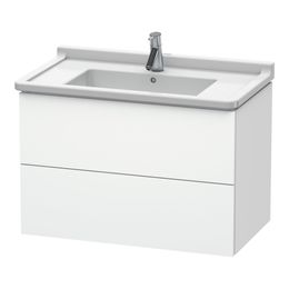 Duravit Waschtischunterschrank L-Cube 82x46,9cm, we. matt, 2 Schub., wandh&auml;ngend (LC626508484)