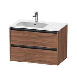 Duravit Waschtischunterschrank Ketho.2 81x48x54,9cm, f WT m Beck. li, Nussb Nat (K25267079790000)