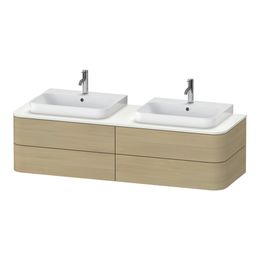 Duravit Waschtischunterschrank Happy D.2 Plus 160x55cm, f K, 4 AZ, f AWT, bs, Me Ei (HP4974B7171)