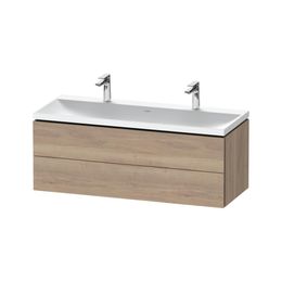 Duravit M&ouml;bel-Set L-Cube 120x48x48cm, m 2 HL, 2 Schub., Ei marm. (LC6954O55550000)