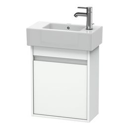 Duravit Waschtischunterschrank Ketho 45x22,5x55cm, wandh&auml;ngend, T links, wei&szlig; matt (KT6629L1818)