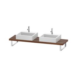 Duravit Konsole Cpmpact L-Cube 80-200x48cm, 2 A., St&auml;r 4.5cm, Nussb Nat (LC101C07979)