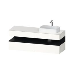 Duravit Waschtischunterschrank Qatego 160x55x60cm, E sw/we g, Pl, Beck. re (QA4778016220000)