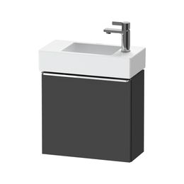 Duravit Waschtischunterschrank D-Neo 48,4x22,2x44cm, 1 T&uuml;r, An L, chr/Grap ma (DE4219L10490000)