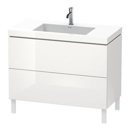 Duravit Waschtischunterschrank c-bonded L-Cube 100x48cm, 1 HL, we. hgl, 2 Ausz., steh. (LC6938O8585)