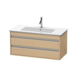 Duravit Waschtischunterschrank Ketho 100x47,5cm, Ei Nat, 2 Schubk., wandh&auml;ngend (KT643003030)
