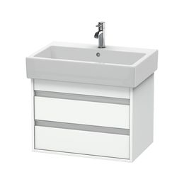Duravit Waschtischunterschrank Ketho 65x44cm, we ma, 2 Schubk., wandh&auml;ngend (KT662401818)