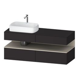 Duravit Waschtischunterschrank Qatego 140x55x60cm, T m/Gr m, Pl, B l, Nischenb (QA4765083800010)