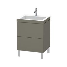 Duravit Waschtischunterschrank c-bonded L-Cube 60 x48cm, 1 HL, f G m, 2 Ausz., steh. (LC6936O9090)