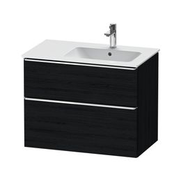 Duravit Waschtischunterschrank D-Neo 81x46,2cm, 1 Kast, B re, chr/Eiche sw (DE4367010160000)
