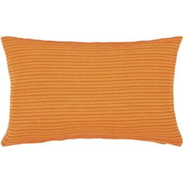 Dekokissen Pad "LAMONTE", orange, B:60cm L:40cm, Obermaterial: 100% Baumwolle, Dekokissen_Sitzkissen_Kissenh&uuml;llen, Made in Europe, Kissenh&uuml;lle ohne F&uuml;llung, 1 St&uuml;ck