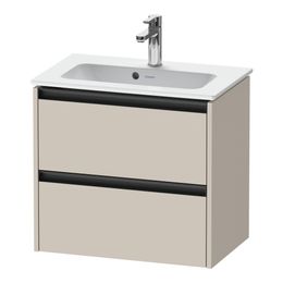 Duravit Waschtischunterschrank Ketho.2 Compact 61x39cm, Tau ma, 2 Schub., wandh&auml;ngend (K25255091910000)