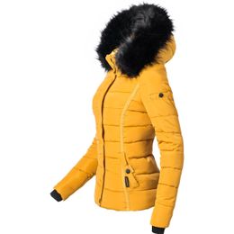 Navahoo Damen Steppjacke "Miamor", gelb, Gr. S, Oberstoff: 100% Polyester. Futter: 100% Polyester. Wattierung: 100% Polyester. &Auml;rmelfutter: 100%