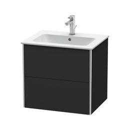Duravit Waschtischunterschrank XSquare 61x47,8cm, graph matt, 2 Schubk., wandh&auml;ngend (XS417108080)