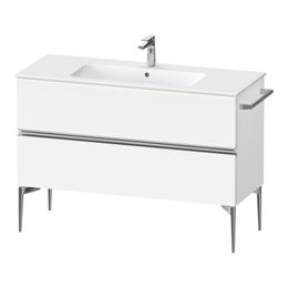 Duravit Waschtischunterschrank boden Sivida 121x59,1x47,7cm, 2 Schub., w ma, Gr. chr (SV4646010180000)