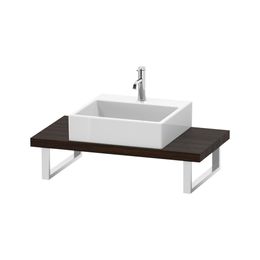 Duravit Konsole Compact L-Cube 80-200x48cm, 1 AS, St&auml; 4.5cm, Nussb geb. (LC100C06969)